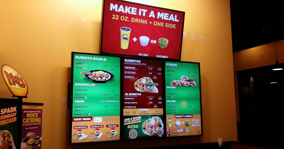 How to Determine How Many Menu Boards You Need | WAND Digital