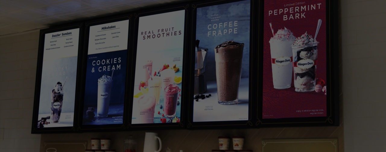 Digital Menus, Signs, and Displays for Indoors
