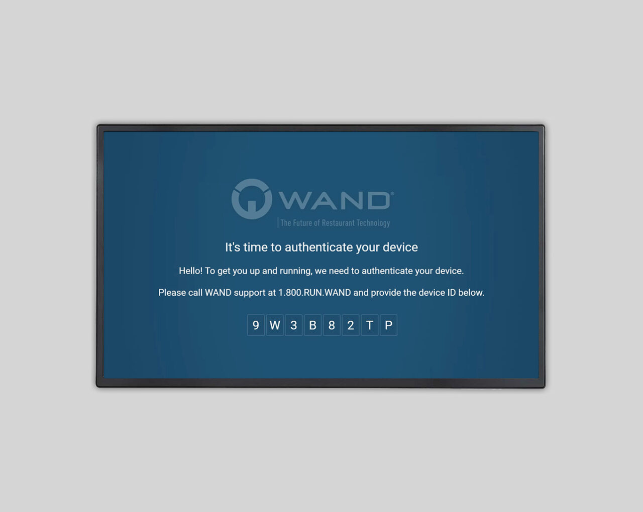 WAND Activation Screen - WAND Digital